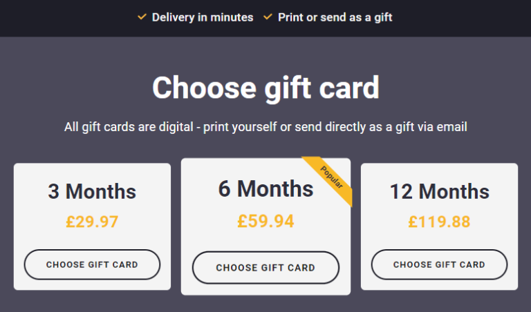 Magazine Subscription Gift Cards - Compare Magazine Gift Vouchers